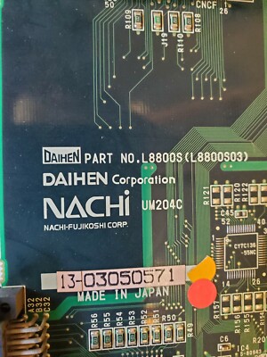 Nachi Daihen Circuit Board With Memory Cards UM204C 30 DAY WARRANTY | eBay