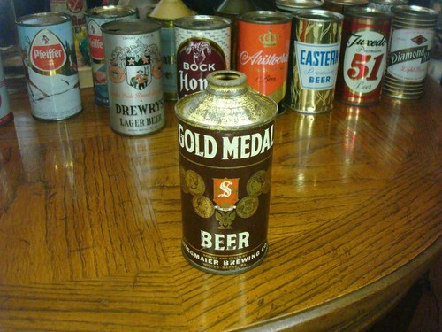 GOLD MEDAL BEER CONE TOP BEER CAN STEGMAIER BREWING WILKES-BARRE PA ...