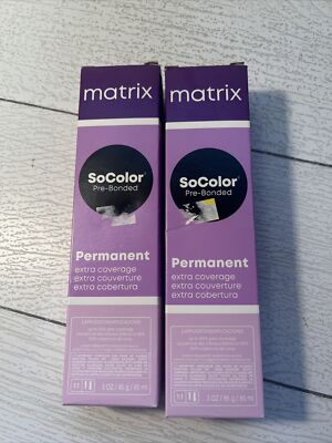 2- MATRIX SoColor Extra Coverage Perm 510NA Extra Light Blonde Neutral ...