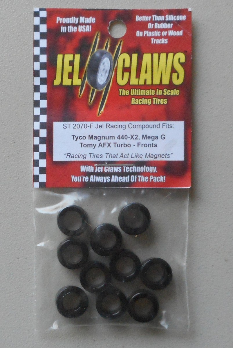 HO Slot Car Tires 10-Pack 1/64 - Fits Tyco Magnum 440-X2, Mega G+, Tomy ...
