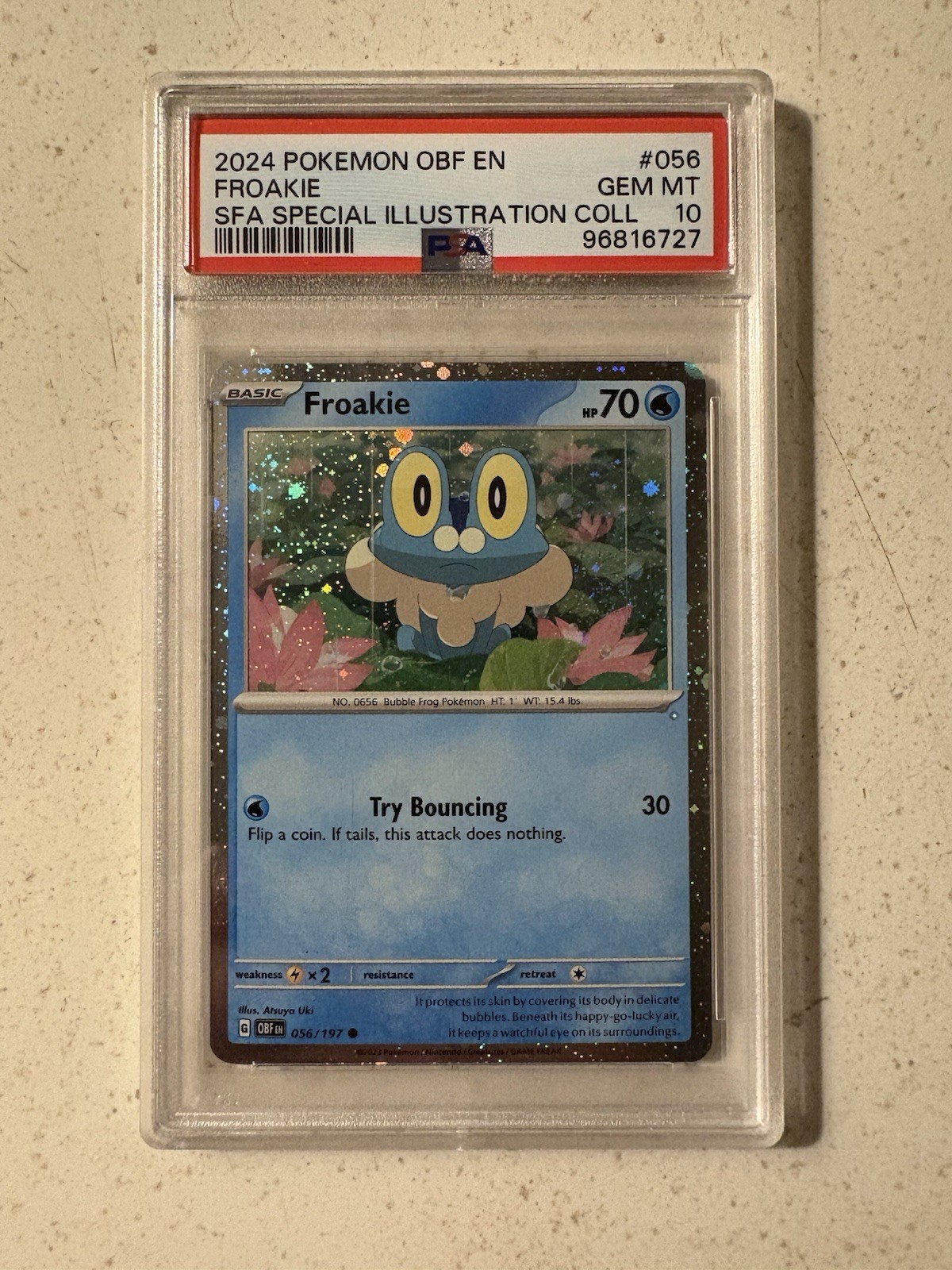 PSA 10 Pokémon Shrouded Fable Special Illustration Coll. Froakie 056/ ...