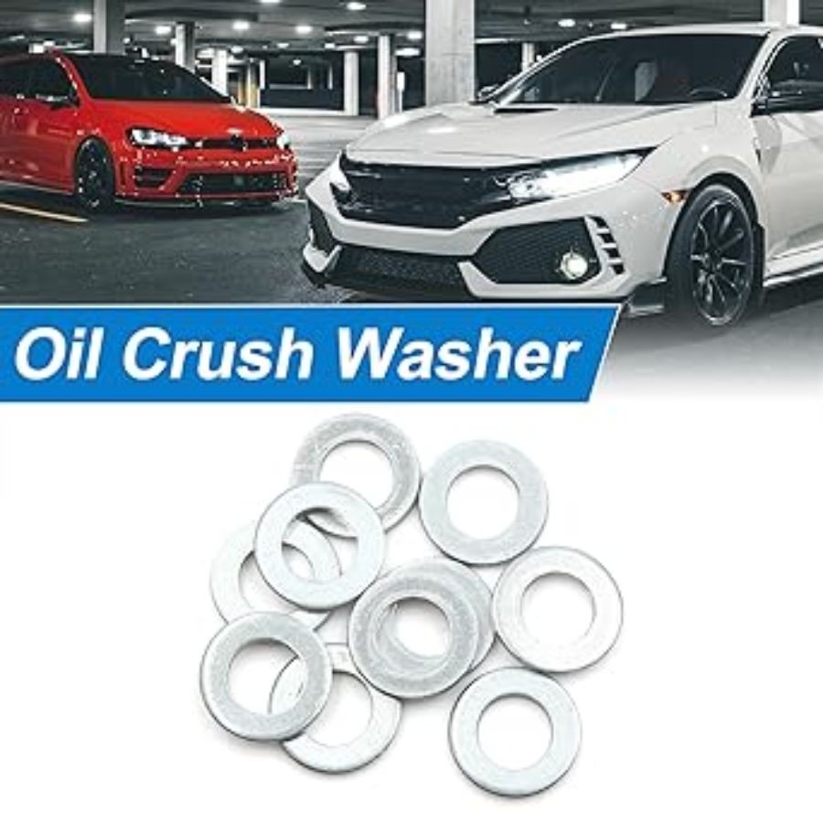 10pcs Universal Engine Oil Crush Washers Drain Plug Gaskets 10mm ID ...