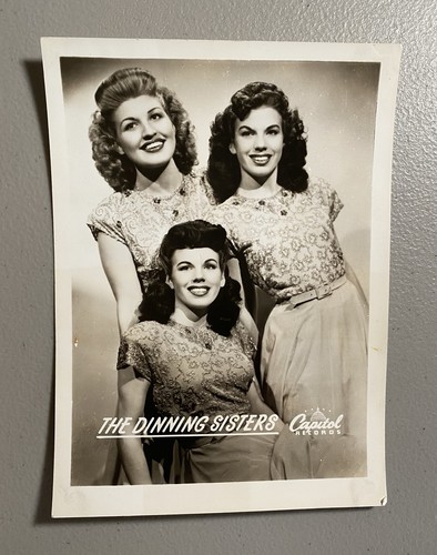 DINNING SISTERS 1945 Original Fan Photo Capital Records 5 x 7 Glossy | eBay