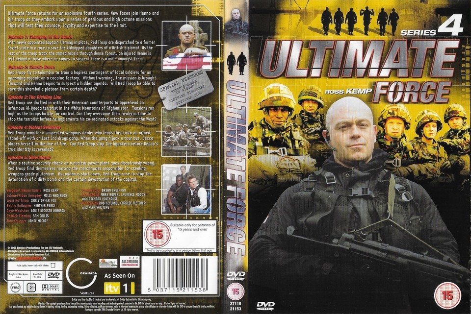 ULTIMATE FORCE - Complete Series 1-4 - DVD [Region 2] - Ross Kemp SAS ...
