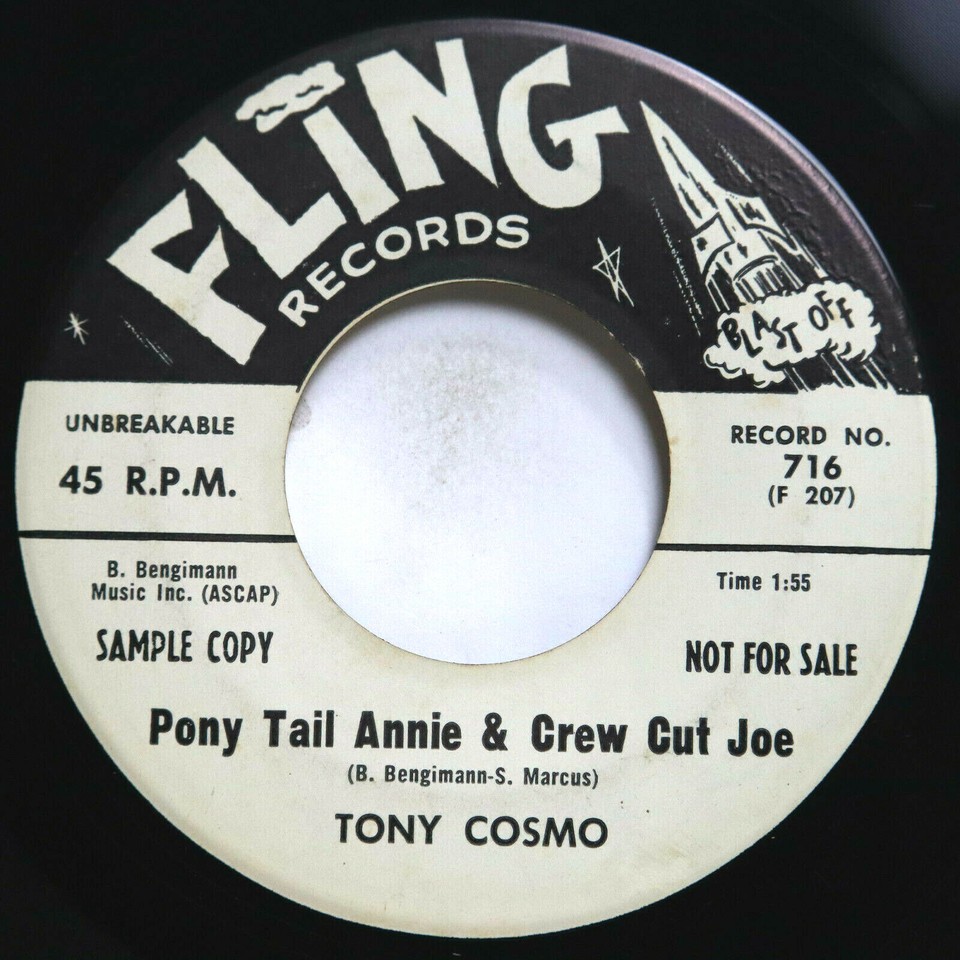 TONY COSMO - WISE TO YOU / PONY TAIL ANNIE & CREW CUT JOE - TEEN 45 DJ ...