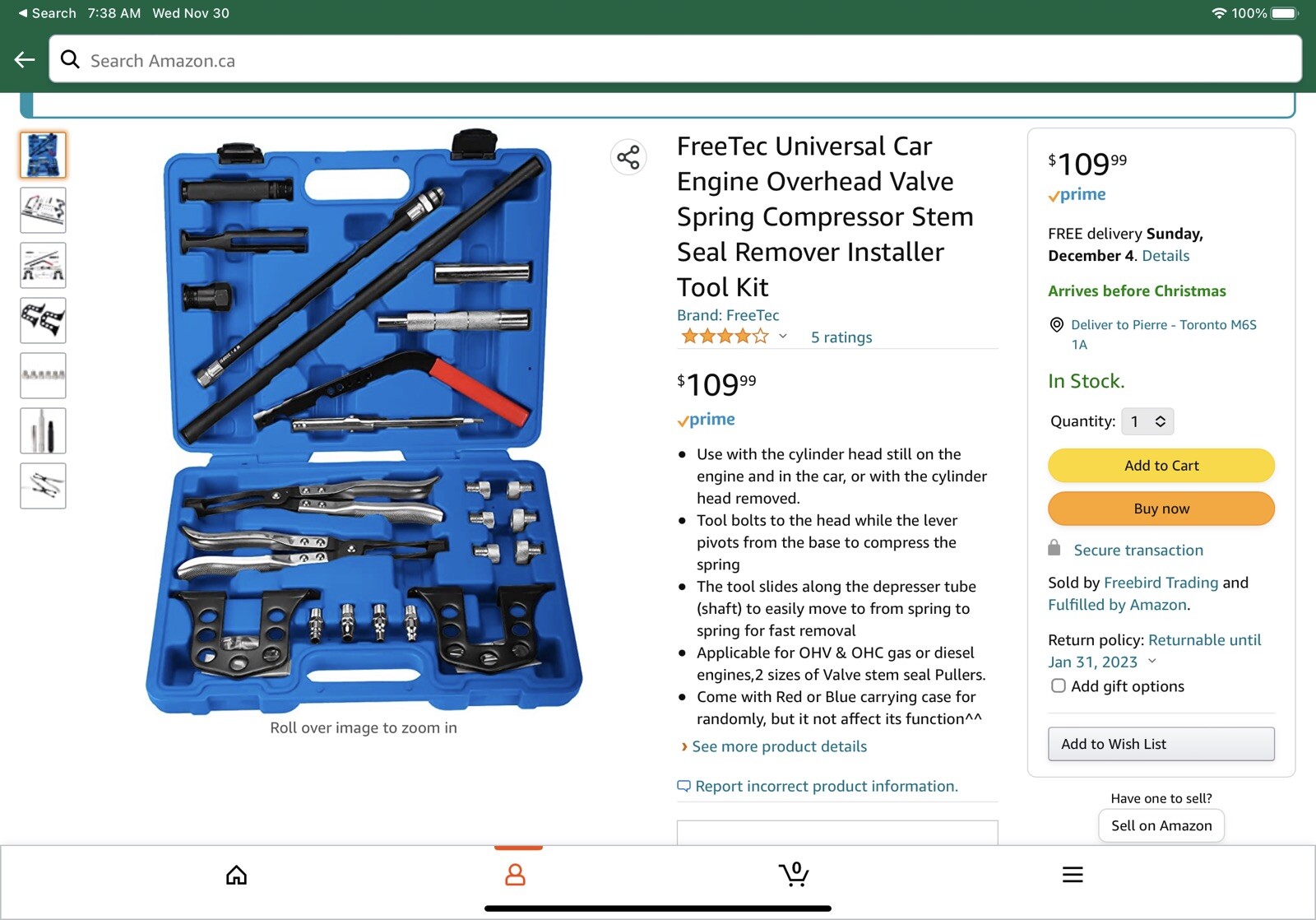 Cylinder Head Valve Spring Compressor Removal Stem Seal OHV/OHC Install ...