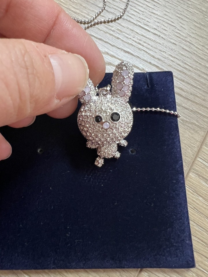 Swarovski Cute Rabbit Bunny Mathilde Crystal Pendant Necklace 3 Lengths ...
