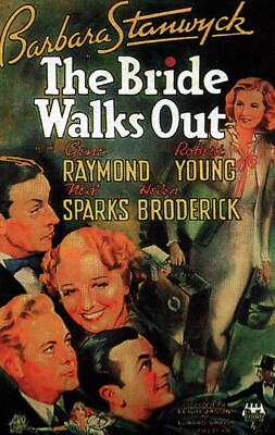 MINI AFFICHE CINEMA : THE BRIDE WALKS OUT | eBay