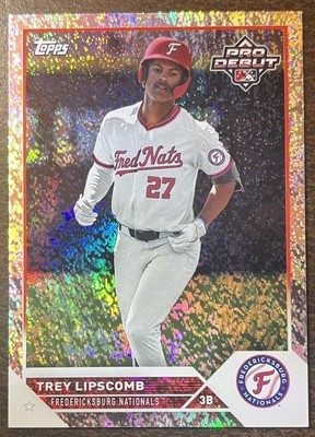 2023 TOPPS PRO DEBUT TREY LIPSCOMB SPARKLE REFRACTOR /175 WASHINGTON ...