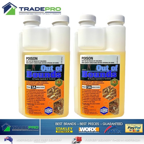 Termite Ant Cockroach Spray 2L Out of Bounds Bifenthrin 100gm/L Pest ...