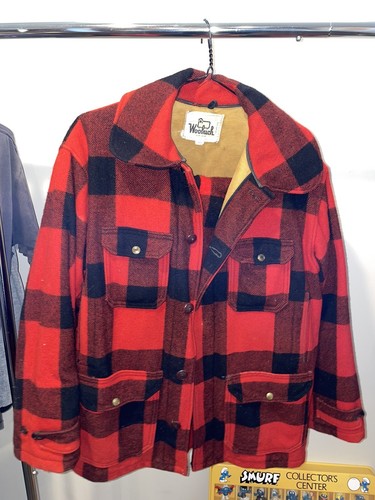 VTG Woolrich Three Pc Hunting Suit Mens Red Buffalo Plaid Jacket Pants ...