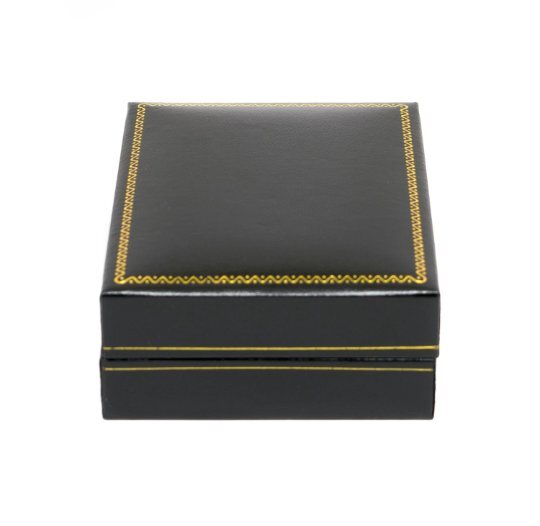Novel Box Black Leather Jewelry Pendant Box, Pendant Gift Display Box ...