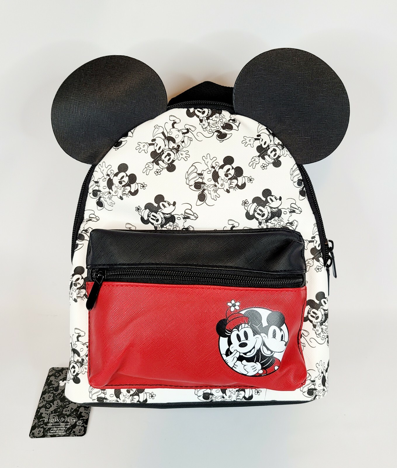 Disney Mickey & Minnie Mouse Mini Backpack Bioworld 3D Ears for sale ...