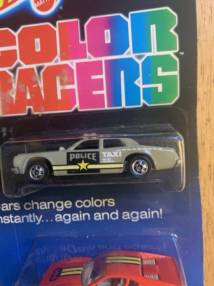 1987 Hot Wheels Color Racers 3-Pack - Police Taxi, Ferrari 308 ...