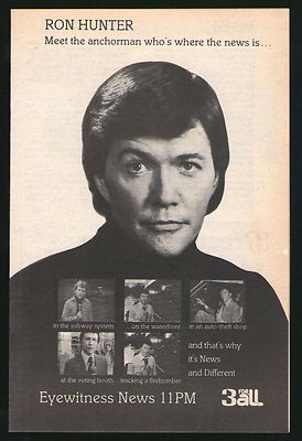 1978 TV AD ~ RON HUNTER ANCHORMAN KYW NEWS PHILADELPHIA PENNSYLVANIA | eBay