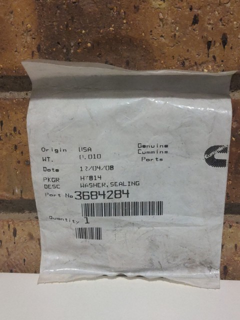 Genuine Cummins 3684284 Sealing Washer ISX for sale online | eBay