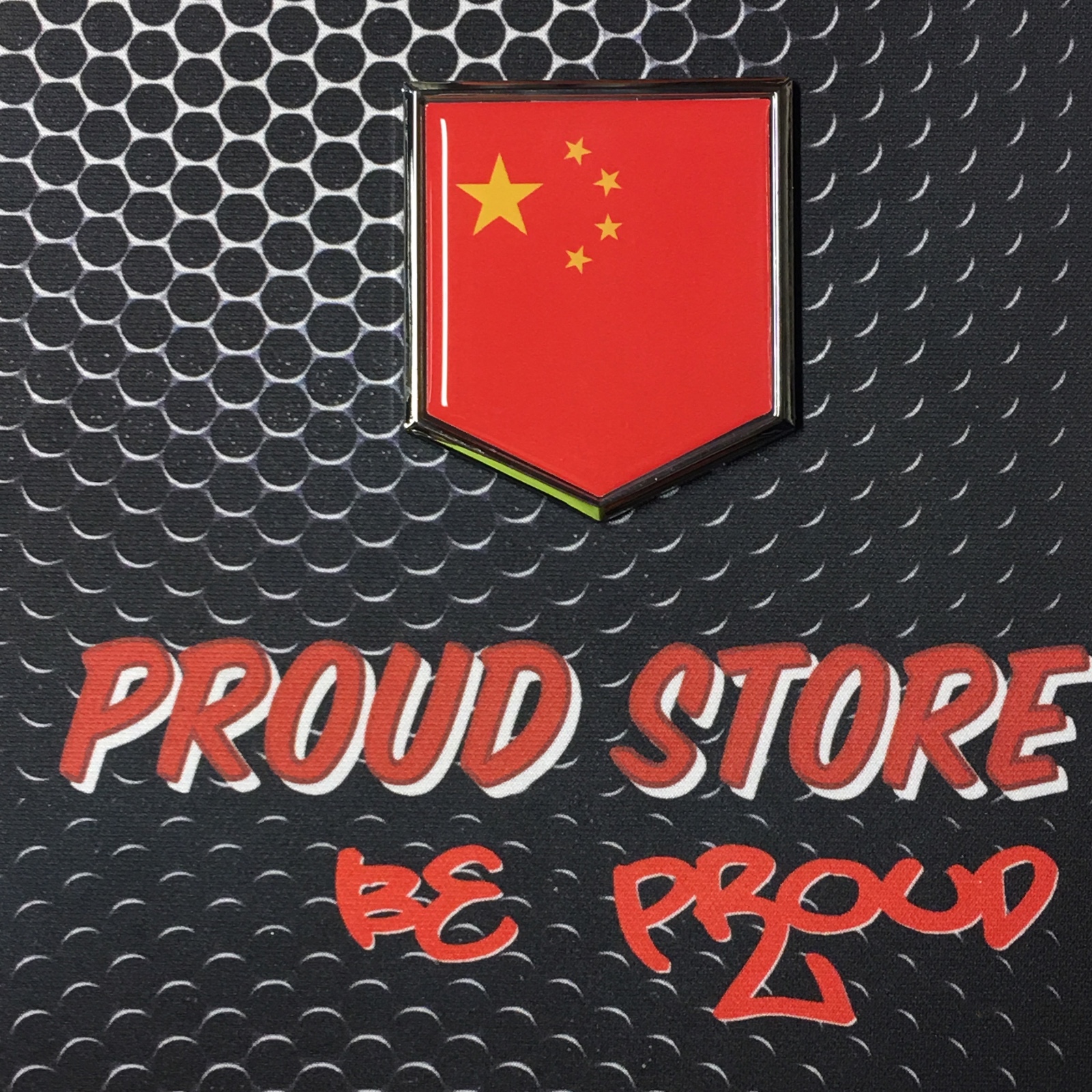 China Flag Domed CHROME Emblem Proud PRC Flag Car 3D Sticker 2"x 2.25 ...