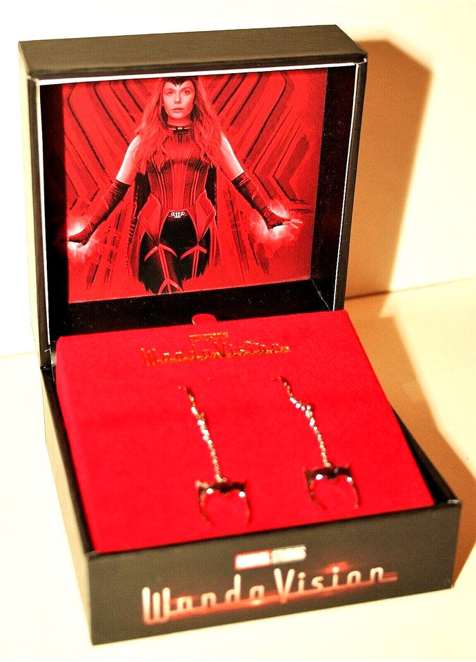 Marvel Wanda Vision Scarlet Witch Mask Sterling Silver Earrings New NOS ...
