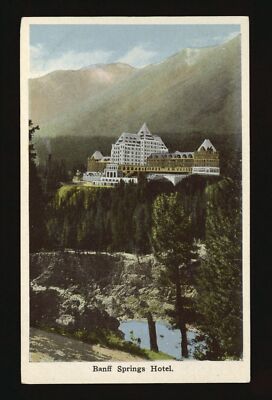 Banff Springs Hotel - photo of the Banff Springs Hotel with Bow Ri- Old ...