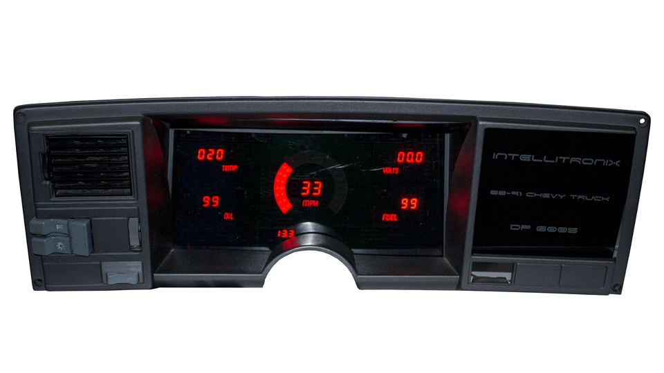 1988-1991 Chevy Truck Digital Gauge Panel BLUE LED Intellitronix DP6005 ...