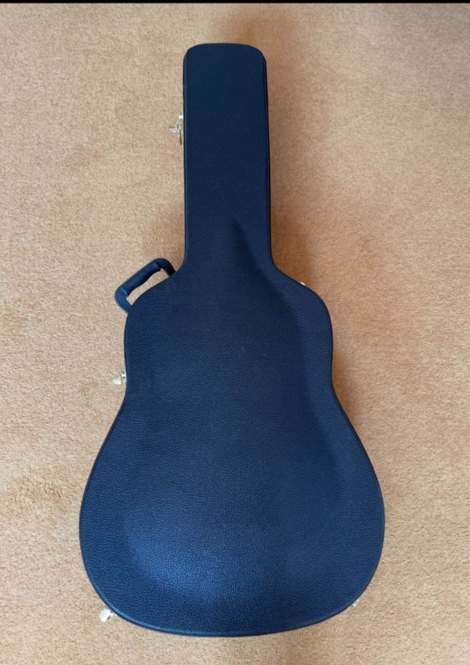 Fender Acoustic Guitar PM-1E Limited Edition Red with case | eBay UK