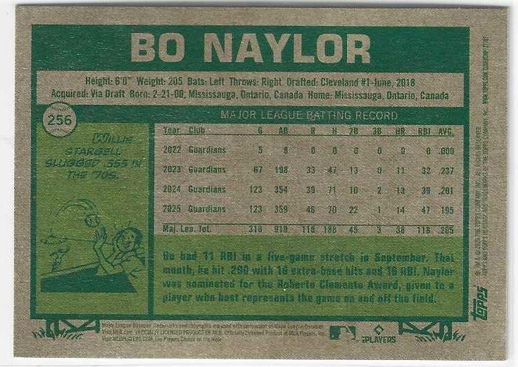 Bo Naylor 2026 Topps Heritage SP Cleveland #256 $1.50 SHIPPING | eBay