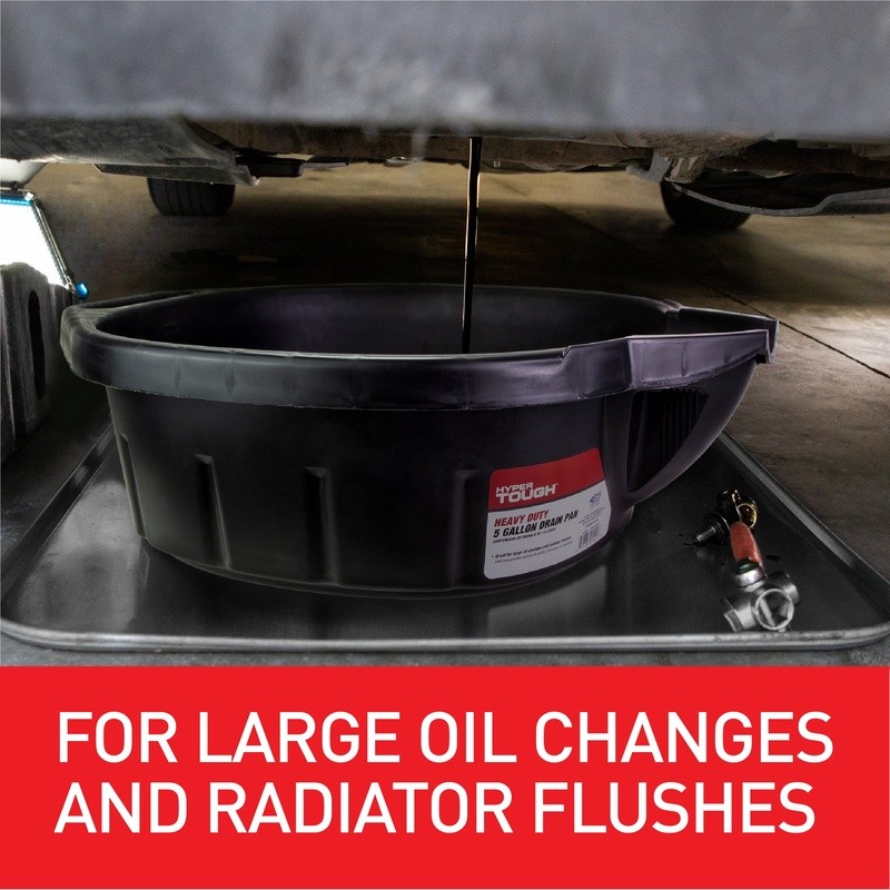 20 Quart Automotive Drain Pan Leak Proof Oil Change Container Heavy ...