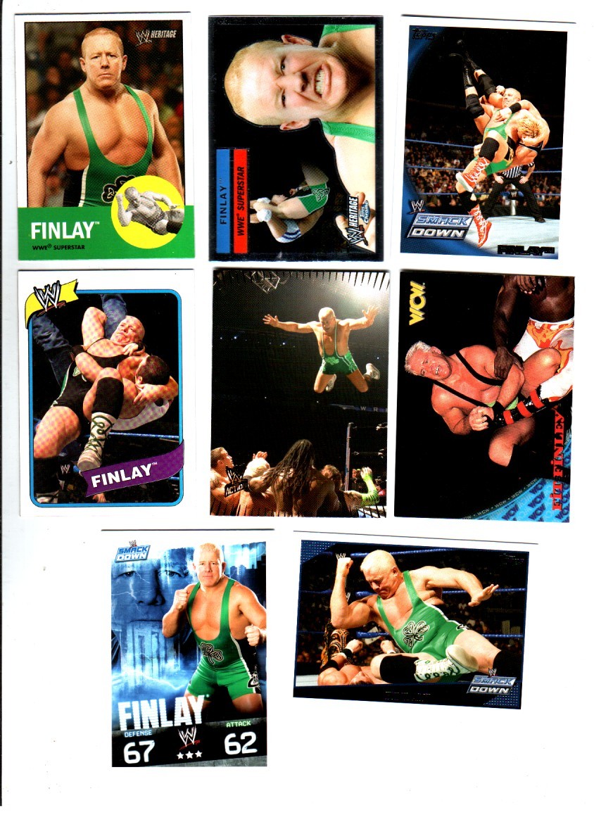 WWE Fit Finlay WCW Wrestling Lot of 8 Trading Cards D | eBay