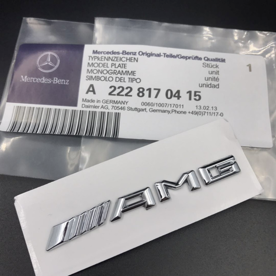 Mercedes AMG Emblem für Mittelkonsole Armaturenbrett Innenausstattung ...
