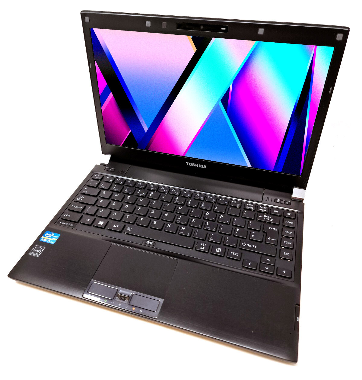 Toshiba R830 laptop i5 8GB 480Gb SSD Webcam DVD CD Windows 10 Pink ...