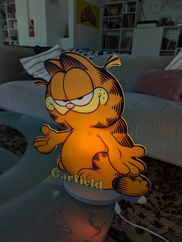 Rare Vintage 1978 Garfield Light/Table Lamp works Jim Davis | eBay