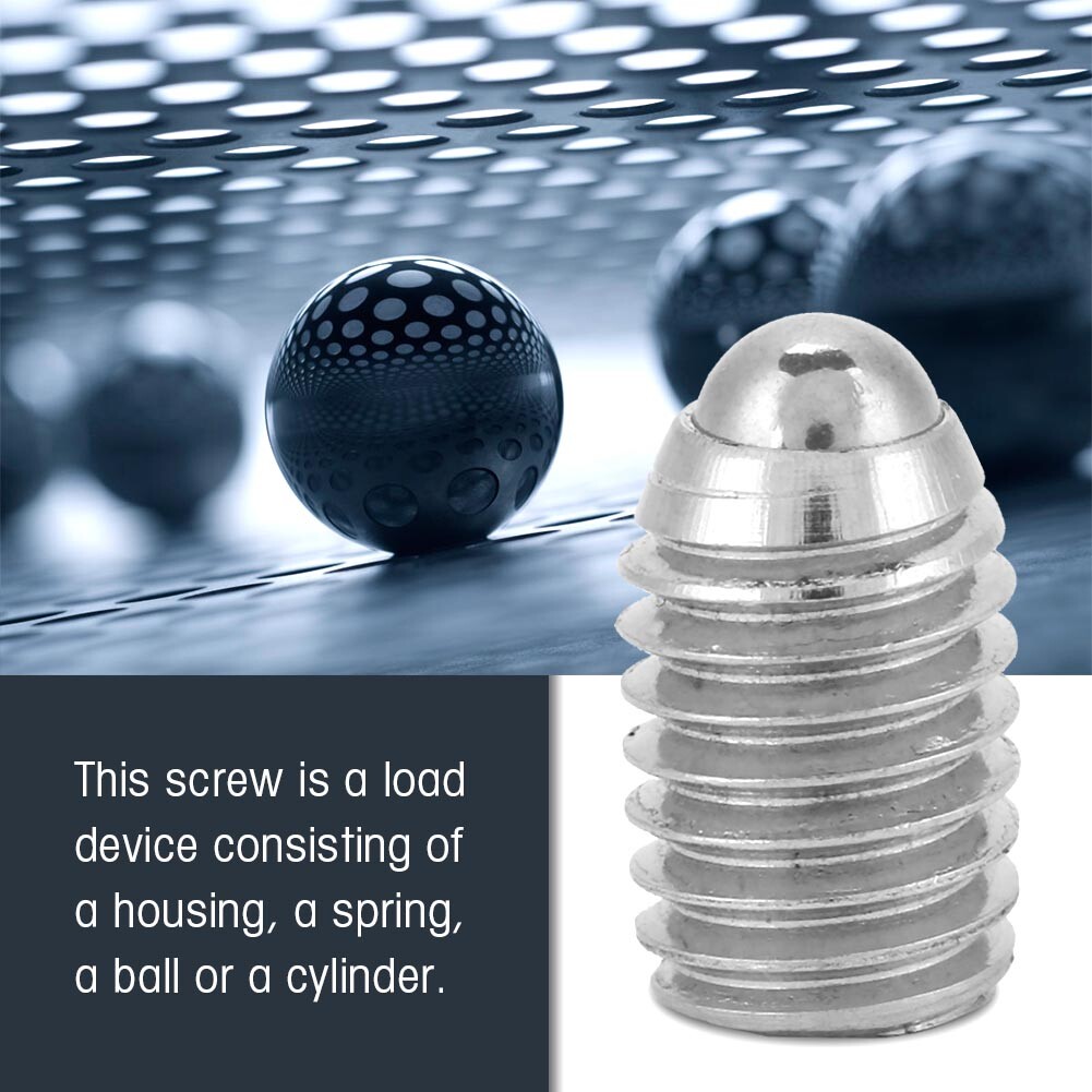 20Pcs/set M8 Stainless Steel Thread Hex Socket Spring Ball Plunger ...