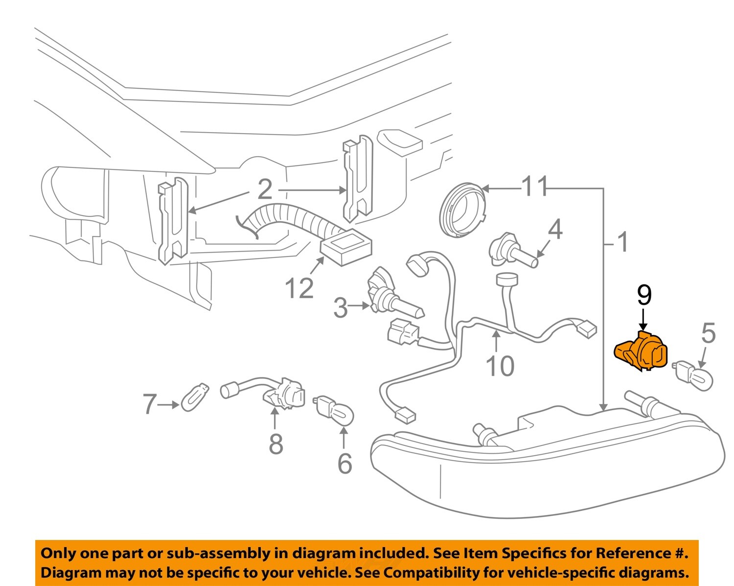 GM OEM 97-05 Century,Regal Front Lamps Headlamp Components-Socket ...
