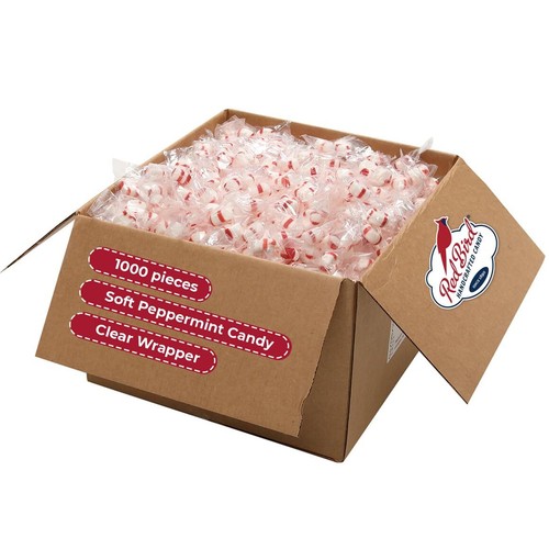 Soft Peppermint Candy Mints Bulk Candy Individually Wrapped Clear ...
