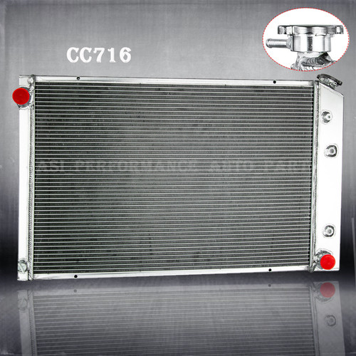 4 ROW ALUMINUM RADIATOR FOR 1973-1986 80 CHEVY C10 C20 C30 K10 K20 ...