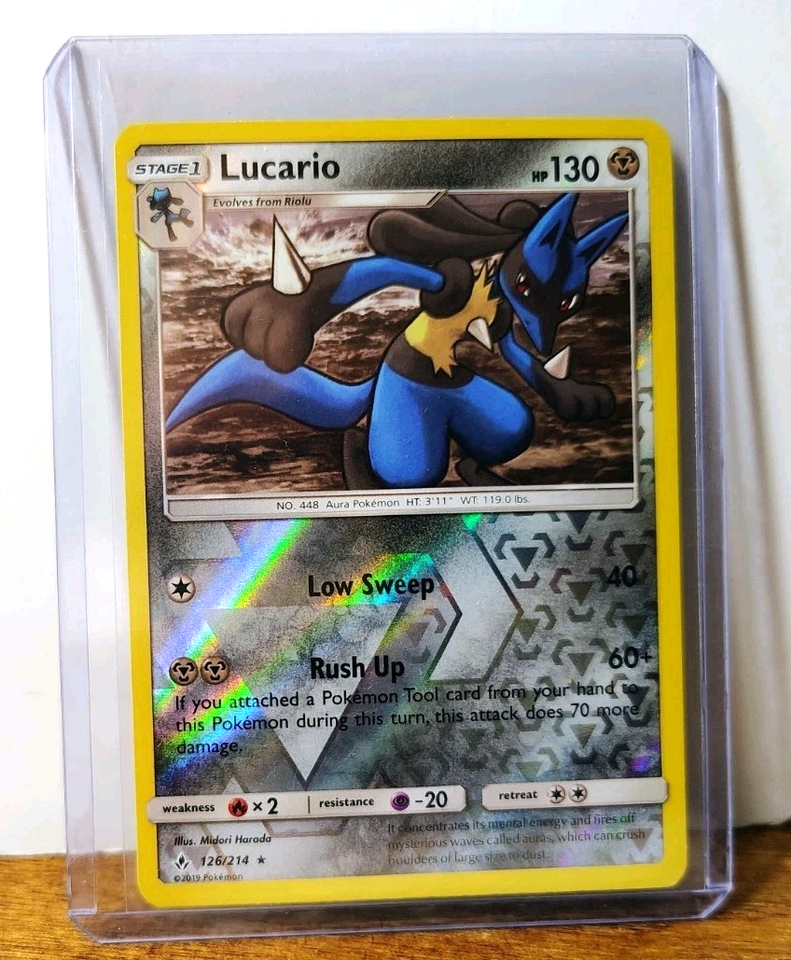 POKEMON LUCARIO 126/214 REVERSE HOLO RARE UNBROKEN BONDS LP | eBay