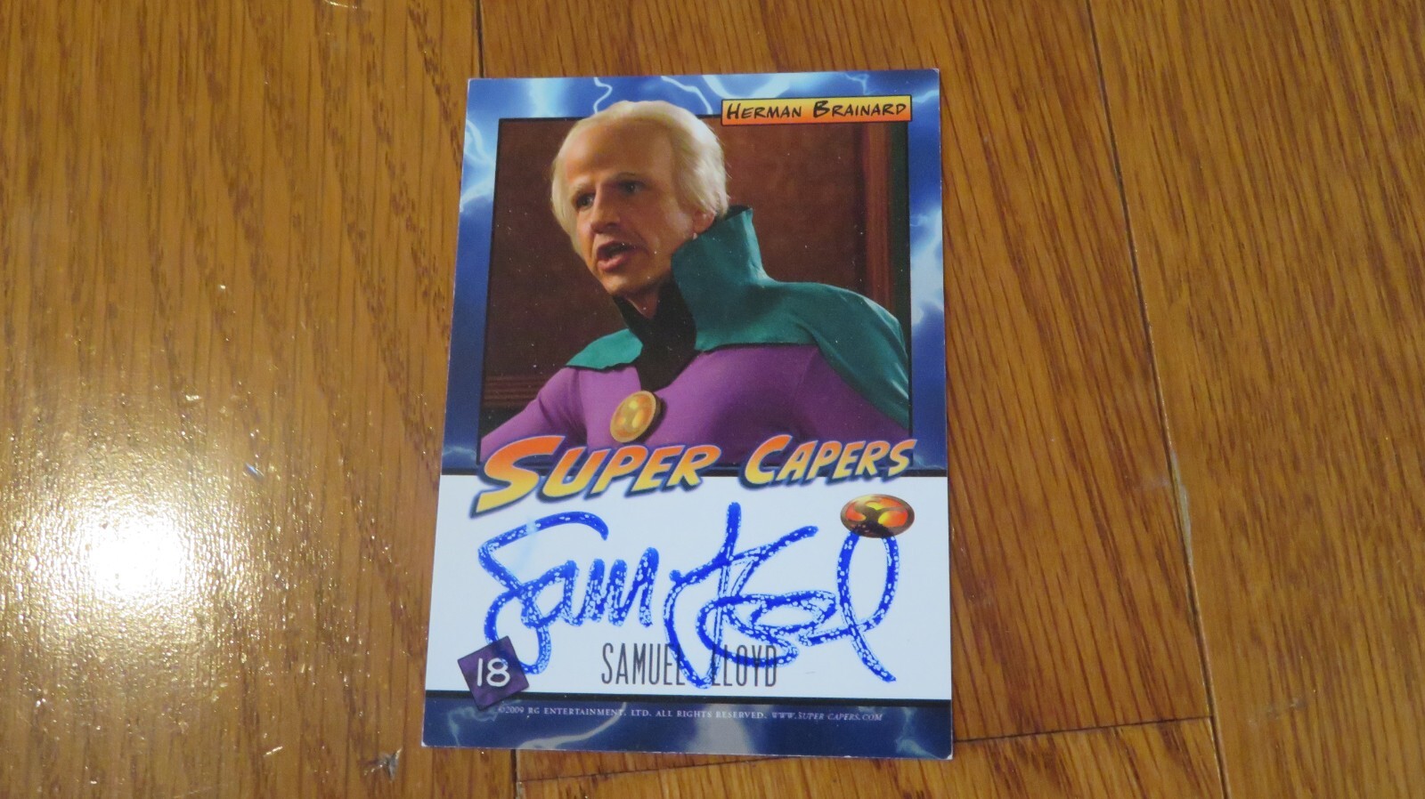 Sam Lloyd Autographed Hand Signed Super Capers Card Scrubs Seinfeld | eBay