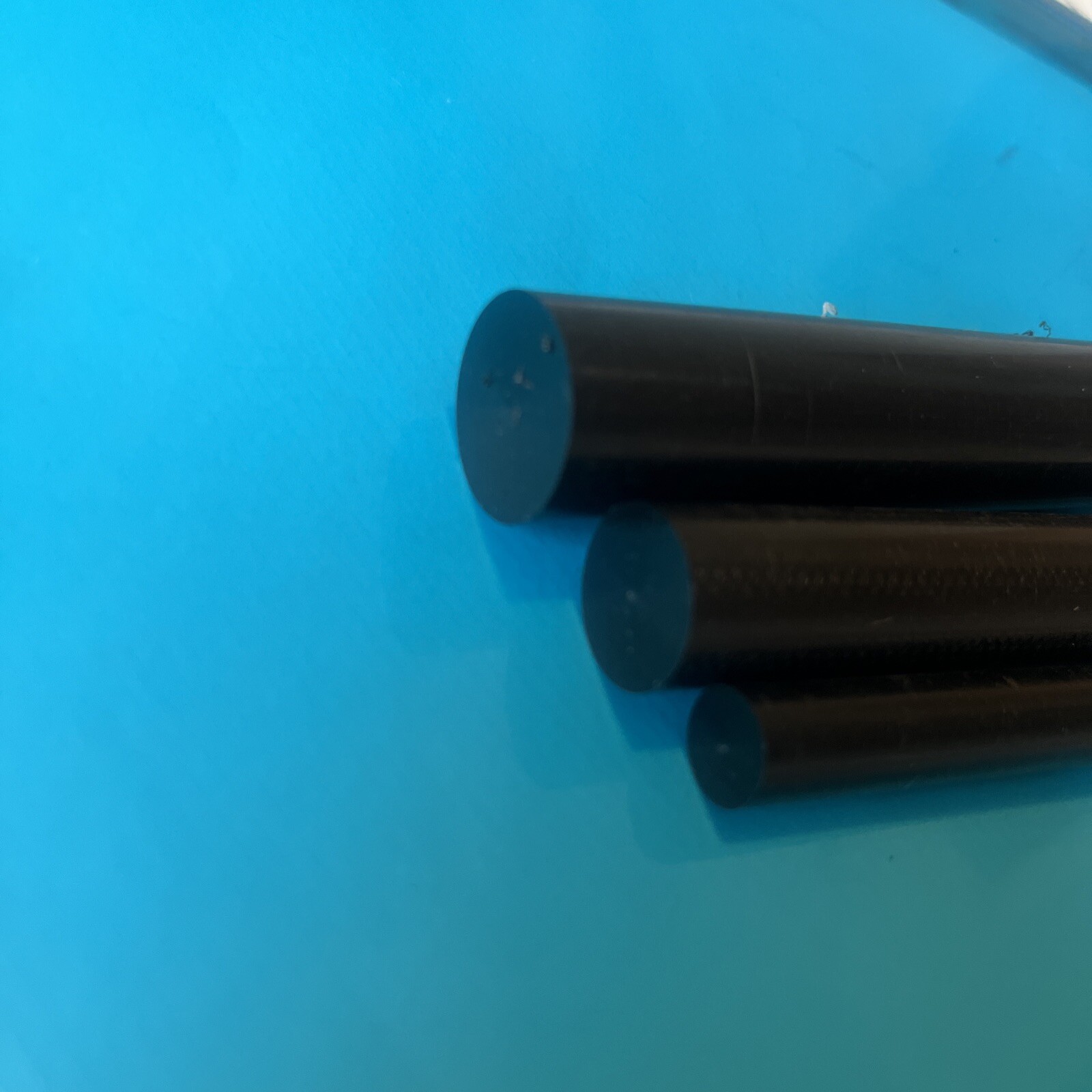 PVC Plastic BLACK Round Rod Bar 6mm 8mm 10mm 15mm 20mm 25mm 30mm 40mm ...