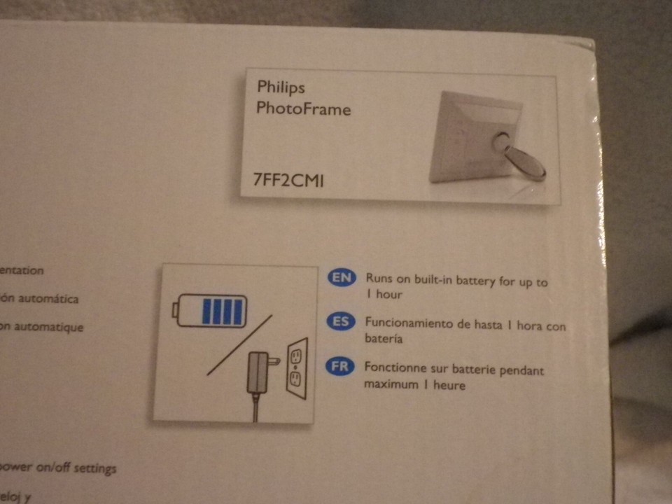 Philips DIGITAL PHOTO FRAME 7FF2CMI 7" LCD Display Panel NEW High Pixel ...