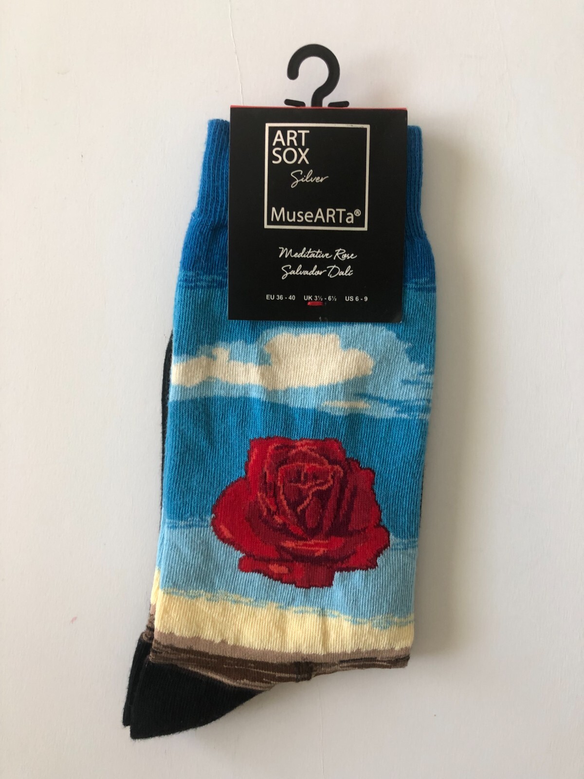 MuseARTa Art Sox Salvador Dali Meditation Rose (Size 9 - 13-1/2) Socks ...