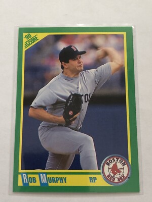 1990 Score #181 Rob Murphy Boston Red Sox NEAR MINT CONDITION | eBay