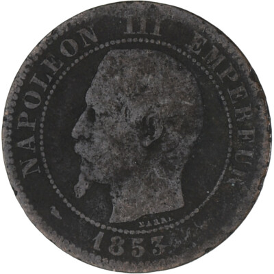 [#1025437] Coin, France, Napoleon III, Napoléon III, 2 Centimes, 1853 ...