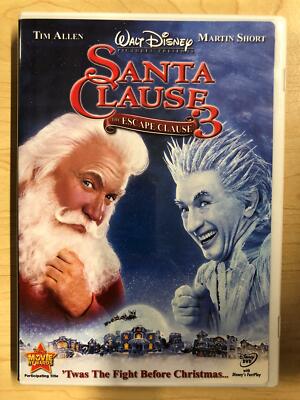 Santa Clause 3 -The Escape Clause (DVD, 2006, Disney, Christmas) - L03 ...