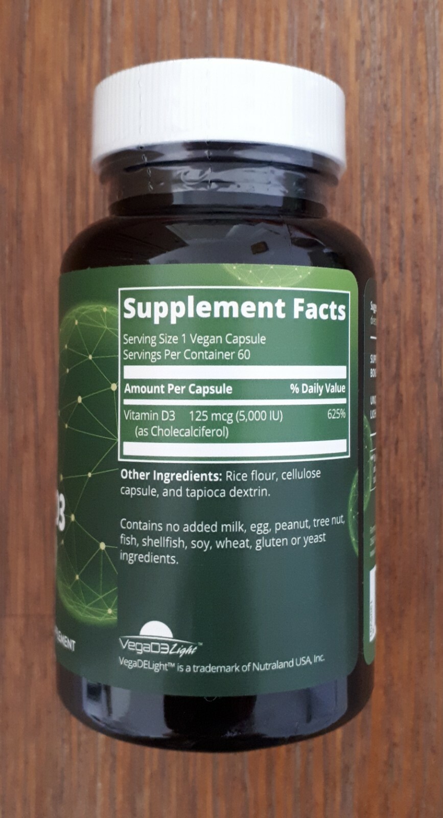 MRM Vegan Vitamin D3, 5,000 IU, 120 Veg Caps (2 x 60), Bone & Immune ...