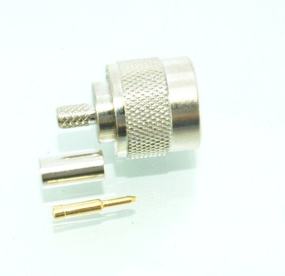 8 pcs Connector N male plug pin crimp for RG58 RG142 LMR195 RF COAXIAL ...