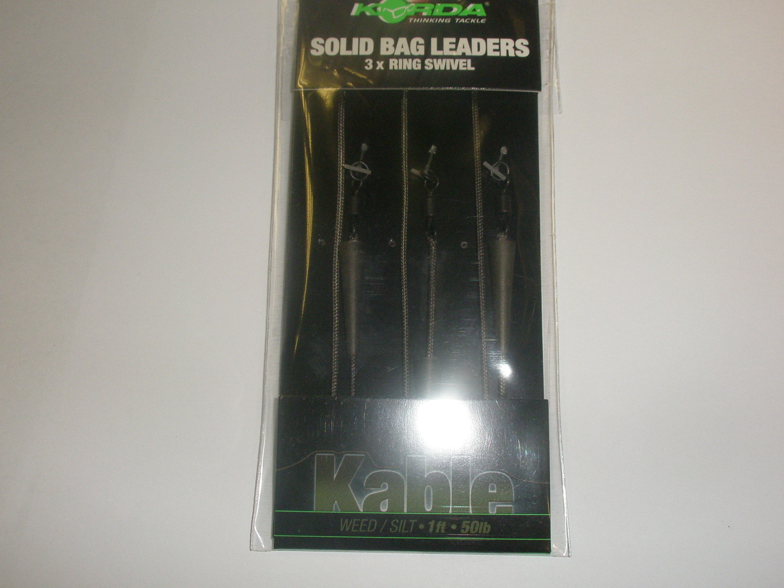 Korda Solid Bag Ring Swivel Leaders 3pk Carp fishing tackle | eBay UK