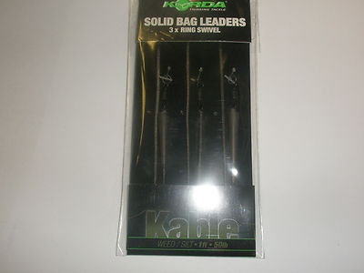 Korda Solid Bag Ring Swivel Leaders 3pk Carp fishing tackle | eBay