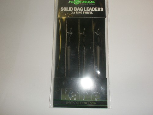 Korda Solid Bag Ring Swivel Leaders 3pk Carp fishing tackle | eBay