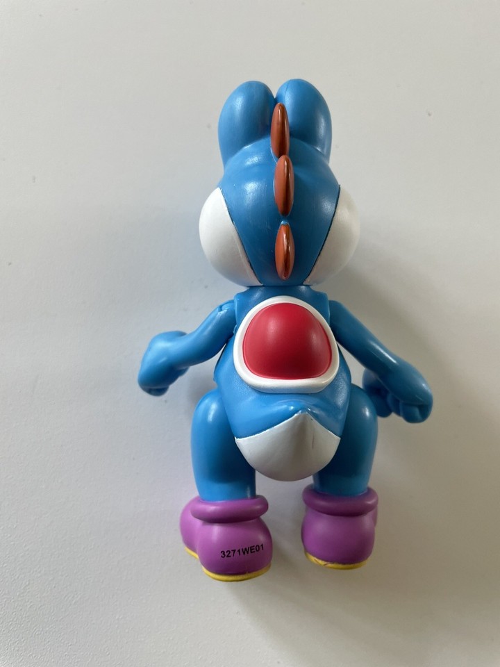 Nintendo Super Mario Yoshi Action Figure 4” Light Blue 2015 Jakks | eBay