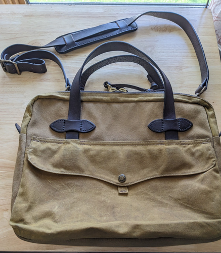 Filson Tin Cloth and Rugged Twill Tablet Briefcase | eBay